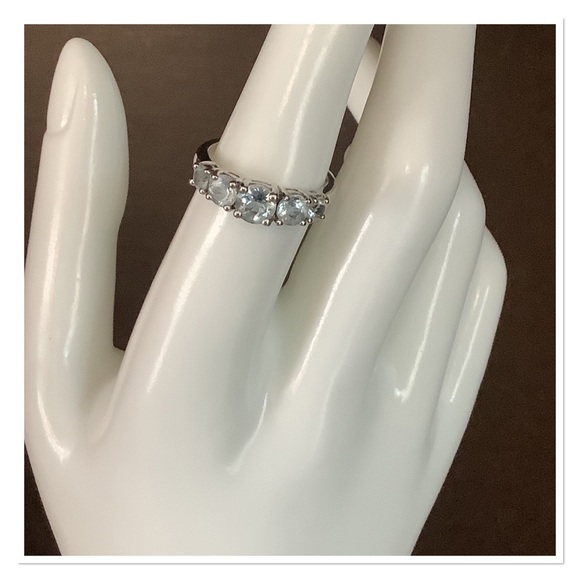 QVC | Jewelry | Aquamarine 5 Stone Ring | Poshmark